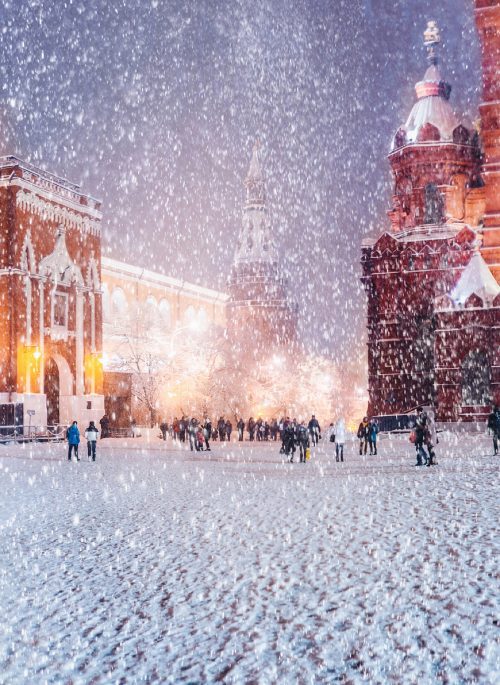 Magical Christmas Winter Photography in Moscow
